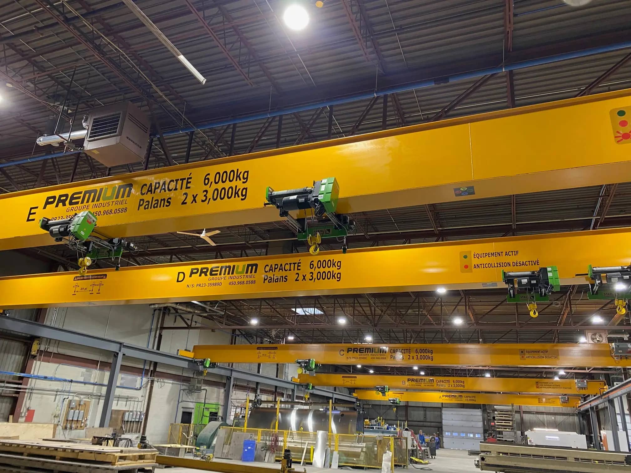 Overhead cranes | Top Running Overhead Cranes | Premium Industrial Group